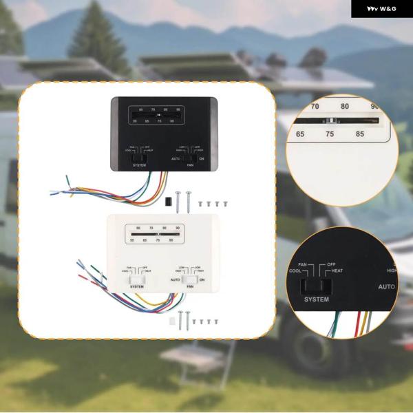 RV用サーモスタット RV エアコン サーモスタット 12V プロフェッショナル 6線式 シングルステージ 7330G3351 7330F3852対応 カスタム パーツ アクセサリーHigh-concerned chemical:NoneM...