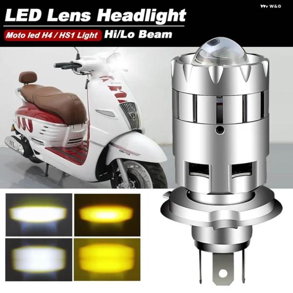 プジョー ジャンゴ 150 9600LM 6000K ホワイト オートバイ H4 LED レンズ ヘッドライト CANBUS ハイ/ロービーム HS1 モトランプ 1個 カスタム パーツ アクセサリーHigh-concerned chemi...