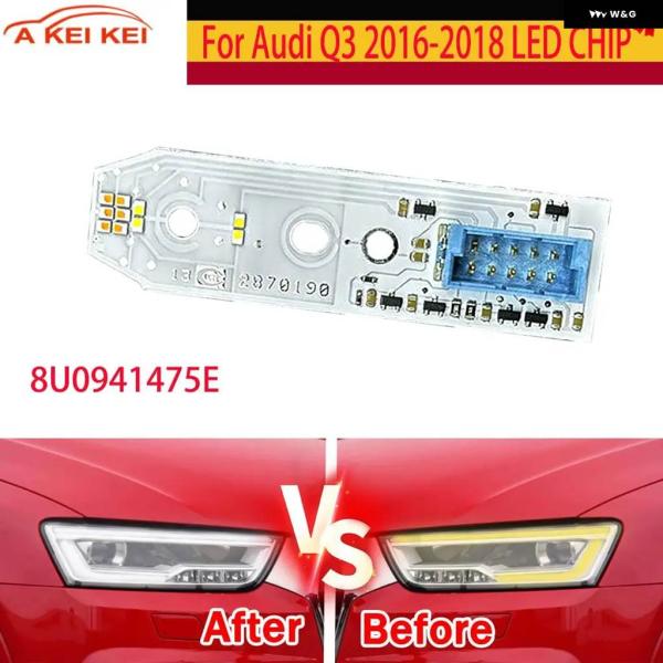 アウディ Q3 2016 2017 2018白色ライト LED 車用 LED バラスト 回路 モジュール ボード 光源ボード DRL チップボード 8U0941475E カスタム パーツ アクセサリーHigh-concerned chemi...