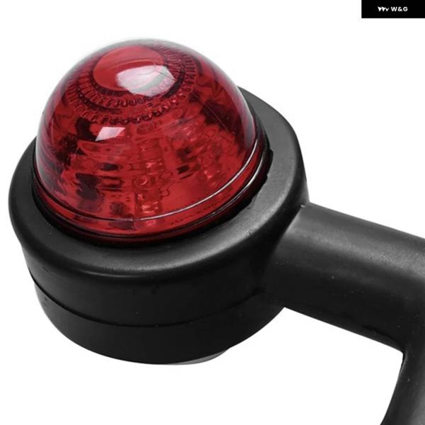 トラック トレーラーキャラバン用 1ペア 12/24V LED トレーラー ウエストライト ハザード灯 赤白ライト ボルボ トラック スカニア用 カスタム パーツ アクセサリーHigh-concerned chemical:NoneVolt...