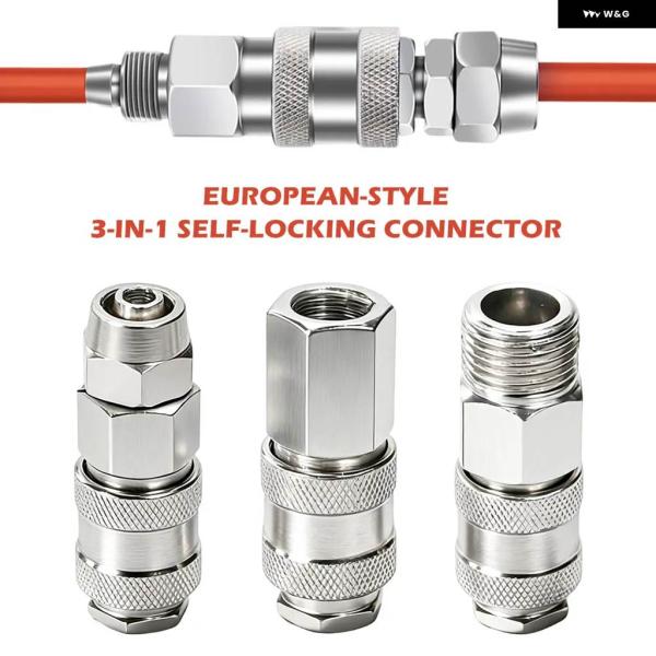 ヨーロッパ EU エアライン クイックカップリング リリース コネクター ホース カップリング アダプター コンプレッサー PNEU G1/4 G1/2 G3/8 カスタム パーツ アクセサリーHigh-concerned chemical...