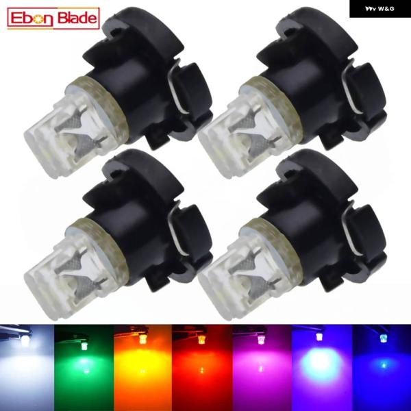 4個T4.2 7色 LED バルブ スーパーカーボード計器 パネル ランプ ダッシュボード スピード メーター ウォーミング インジケーター ウェッジライト カスタム パーツ アクセサリーVehicle Brands/Model:Unive...