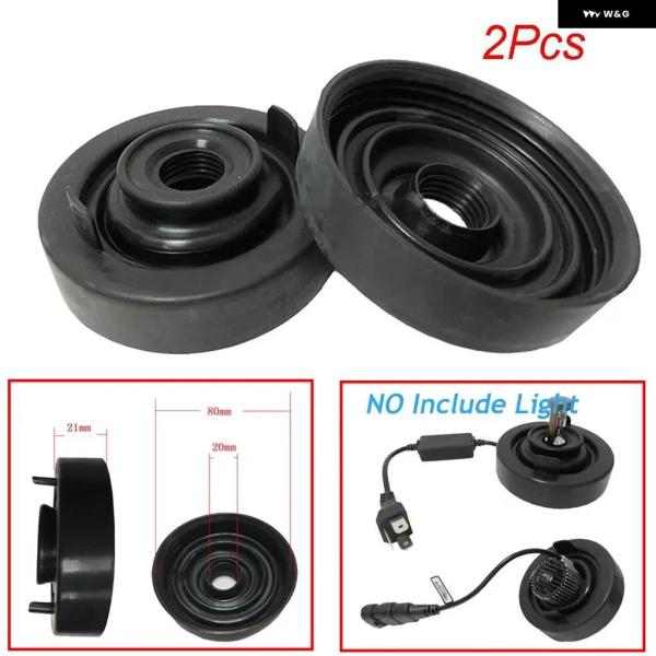 80MM 車用 ヘッドライト バルブ ダストカバー 80MM レトロ ソフトラバー 防水 キャップ LED ヘッドライト HID キセノン ランプ カスタム パーツ アクセサリーHigh-concerned chemical:NoneSpe...