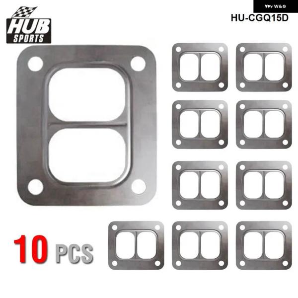 10個高性能T4ターボガスケット分割インレットT04E/GT35R/GT42R HU-CGQ15D カスタム パーツ アクセサリーProduct Type:Engine AccessoriesSpecial Features:Univers...