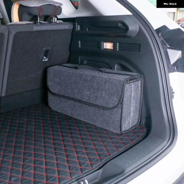 車用 トランク オーガナイザー ソフトフェルト ボックス ブーツ 収納 オーガナイザー ツール 車用 収納 バッグ 大型滑り止めコンパートメント カスタム パーツ アクセサリーHigh-concerned chemical:NoneType...