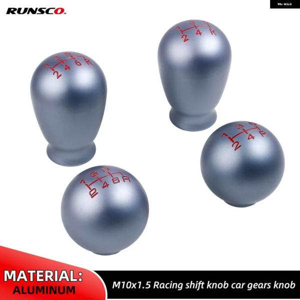 ギア シフター レバー ヘッドノブ ホンダ シビック タイプR FK8 FL5 GD3 GK5 GE8 GR9 ティアドロップシェイプ 5/6スピード グレー カスタム パーツ アクセサリーOEM NO.:54102-TGH-G00Spec...