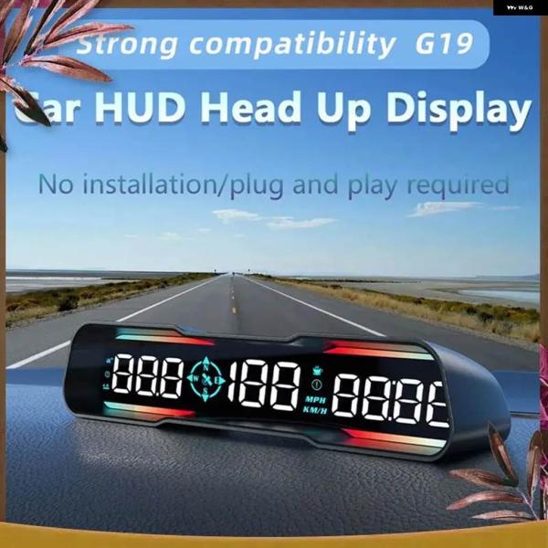 G19 HUD ヘッドアップ ディスプレイ スピード メーター 車速計 MPH 速 度超過アラーム 運転レンジ 時間 コンパス 運転アラーム カスタム パーツ アクセサリーHigh-concerned chemical:NoneOrigin...