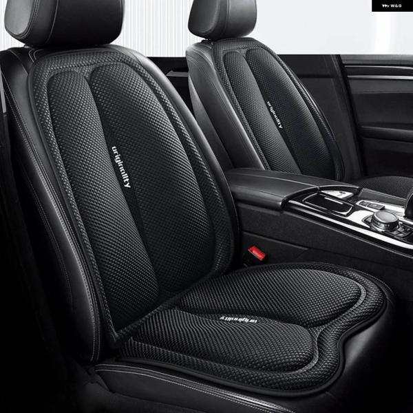 汎用 カーシートカバー フルセット 通気性シート クッション 厚手 ソフト 滑り止めシートカバー 自動車用アイスシルクマット パッド フルセット ラグジュアリー カスタム パーツ アクセサリーFilling:NoneTarget Pet:N...