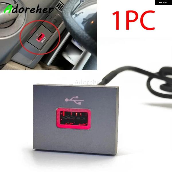 シルバー カー USB 入力 アダプター オーディオ ラジオ U-ディスク フラッシュソケット インターフェース アダプター ケーブル フォード フォーカス 2 MK2 2009-2011 カスタム パーツ アクセサリーHigh-conce...