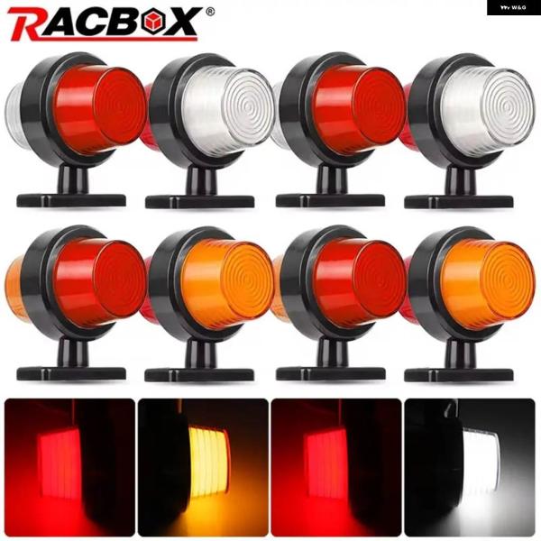 トラック LED サイド マーカーライト 両面 インジケーター ウィンカーライト リアストップハザード灯 12V 24V 車 トレーラー トラック バン RV カスタム パーツ アクセサリーHigh-concerned chemical:N...