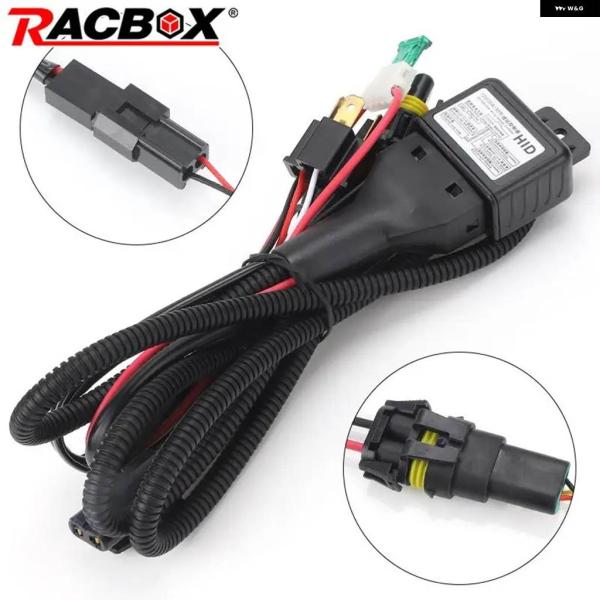 H4 HID LED配線リレー ハーネス バイ キセノン レンズ バイLEDプロジェクター ケーブル ハイローライト 有線2灯 車用ライトアクセサリー DIY カスタム パーツ アクセサリーHigh-concerned chemical:N...