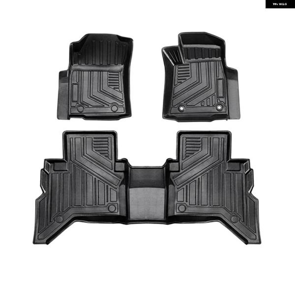 3D TPE LHD RHD フロアカーマット トヨタ ハイラックス レボ 2015-2021 ロッコ カーフロアライナートレイ フット パッド カーペット 4X4 ピックアップアクセサリー カスタム パーツ アクセサリーFloor Mat...