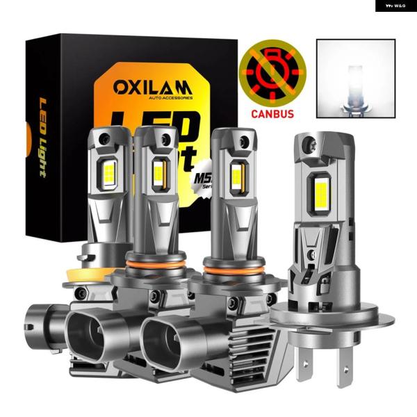 2個 H11 H8 H7 9005 HB3 LED CANBUS 120W BMW E46 フォード メルセデス VW 9012 HIR2 H4 9006 HB4 LED ヘッドランプ バルブ 22000LM カスタム パーツ アクセサリー...