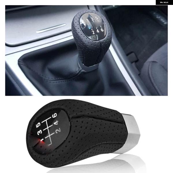 BMW E64 E63 M4 E61 530XIT E60 M5 535XI 530XI 525XI E46 ギア シフト ノブカバー ブラックレザー 6速 車内アクセサリー カスタム パーツ アクセサリーSpecial Features:...