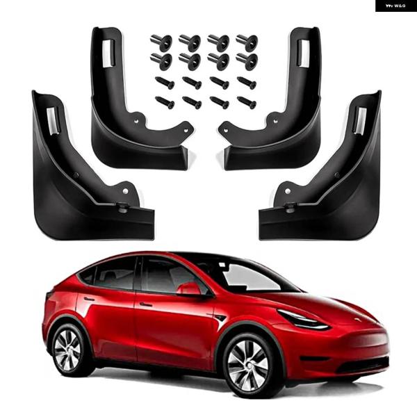 フェンダー 4個 テスラ モデル3/Y マッド フラップ マッドガード 冬用 スプラッシュガード フロントリア フェンダー プロテクター カーアクセサリー カスタム パーツ アクセサリーHigh-concerned chemical:Non...