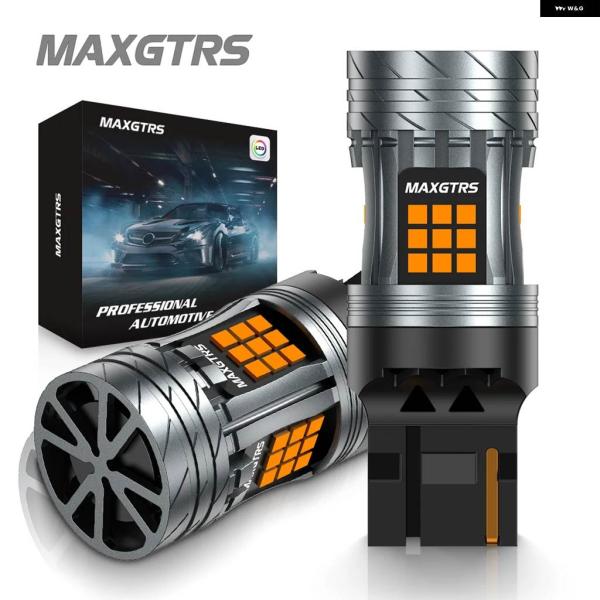 T20 7440 LED バルブ アンバー イエロー CANBUS WY21W PY21W P21W BAU15S BA15S ウィンカー バルブ 500% 超高輝度 ウィンカーライト カスタム パーツ アクセサリーHigh-concern...