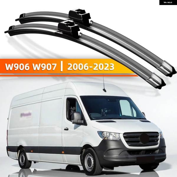 2PCS フロントガラス ワイパー ブレード メルセデス ベンツ スプリンター W906 W907 W910 2006-2023 フロントガラス ウィンドウアクセサリー カスタム パーツ アクセサリーHigh-concerned chemi...