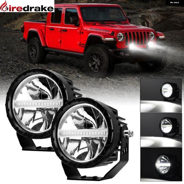 4インチ LED ワークライト 220W 高出力 円形屈折ワークライト 20000LM オフロード フォグランプ トラック SUV ボート 6000K 9-30V カスタム パーツ アクセサリーHigh-concerned chemical...