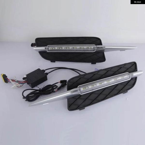 車用LED DRL 12V デイライト BMW X5 E70 2007 - 2010 イエローウィンカー デイタイム ランニング ヘッドランプ フォグランプ カスタム パーツ アクセサリーHigh-concerned chemical:No...