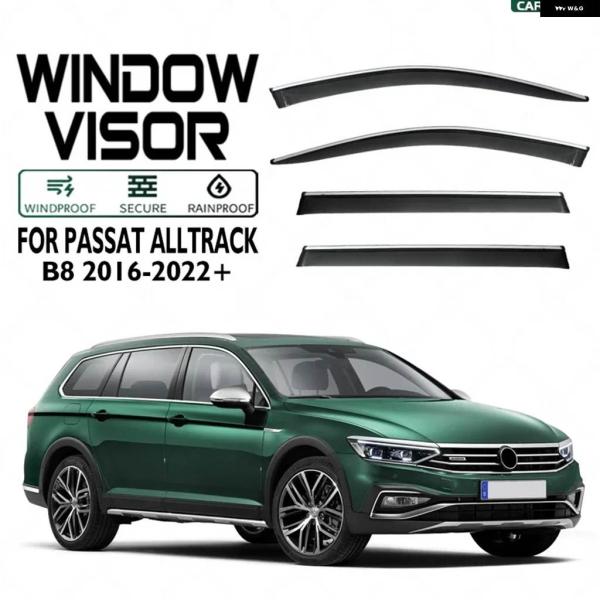 VW パサート レインウェアウィンドウサンバイザーサンレインストモークウィンドウウィンド カスタム パーツ アクセサリーMaterial:PlasticHigh-concerned chemical:NoneBrand Name:pisse...