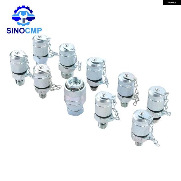 油圧 ショベル用10セットテストカップリング 油圧 計テストキット 部品 ショベルリペアキット 2年 カスタム パーツ アクセサリーHigh-concerned chemical:NoneVoltage:24vItem Weight:1 k...