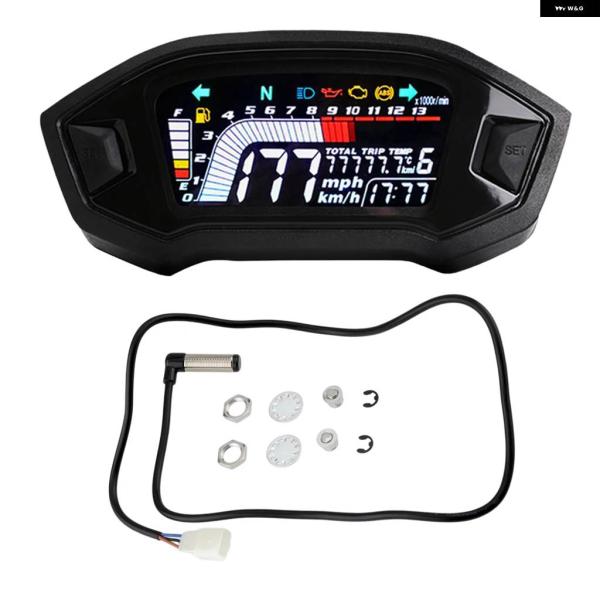 デジタルタコメーター 防水 デジタルオドメーター13RPMインテリジェントスピード メーター ホンダ グロム2013-2019年モデル ホンダ MSX125 2013-2019年モデル カスタム パーツ アクセサリーHigh-concern...