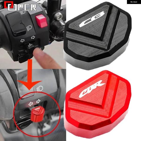 MOTOTCYCLE CNCスイッチ ボタン ウィンカーキーキャップ ホンダ 1000RR用CB500XCB500FCB650RCB1100CBR954RR900RR用CBR650R カスタム パーツ アクセサリーProtective pa...