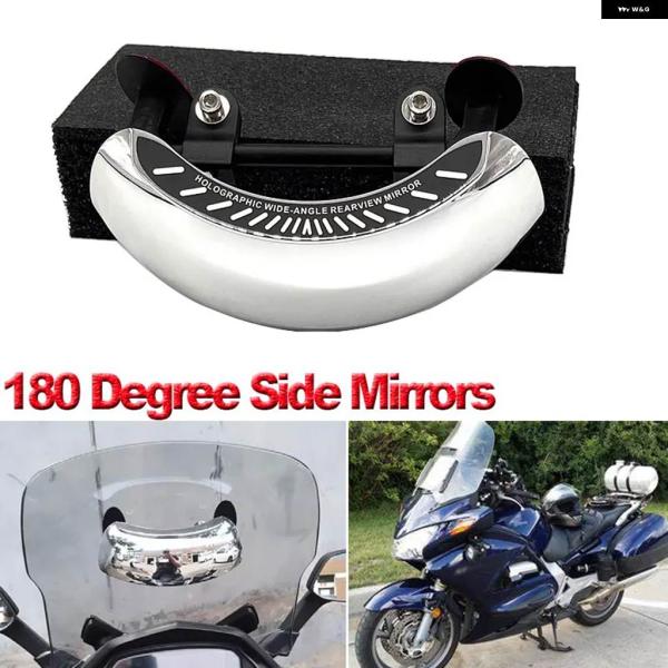 バイク バックミラー 180度安全 ホンダ FSC600シルバーウィングST1100 ST1300 STX1300 SH 300I XADVフルリアビュー カスタム パーツ アクセサリーHigh-concerned chemical:Non...