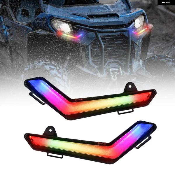 CAN-AM DEFENDER DEFENDER MAX 2020 / COMMANDER 2021用LEDDRLウィンカーRGBフローイングライト カスタム パーツ アクセサリーFor ATV Brand/Model:Can-AmSpec...