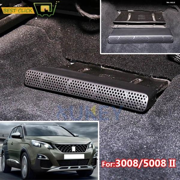 プジョー 3008 5008 2017 2018年用シートフロアエアフロー換気カバー リア エアコン ヒーター エアコン ダクトベント グリル トリム カスタム パーツ アクセサリーBrand Name:XUKEYOrigin:Mainla...