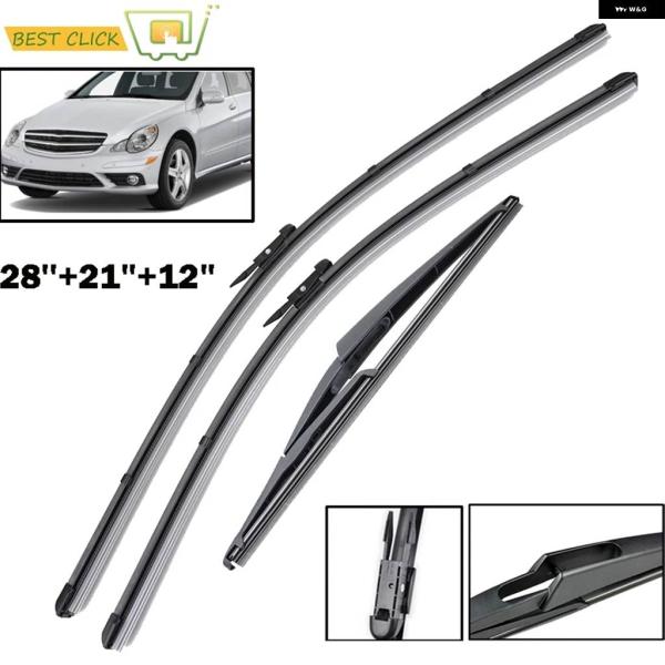 メルセデス ベンツ R GL M ML クラス W251 W164 X164 フロントリア ウィンドウ用 ワイパー ブレード 2006 - 11 カスタム パーツ アクセサリーHigh-concerned chemical:NonePlac...