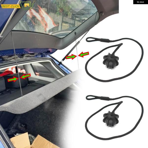 2ピースカーセルシェルフストリングコード トノーカバー ストラップ VW ゴルフ 用 MK5 MK6 RABBIT R R32 R20 GTI ハッチテールゲート トランク 1K6863447A カスタム パーツ アクセサリーHigh-co...