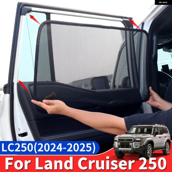 トヨタ ランドクルーザー 250 PRADO LC250 2024 2025 1958年初代 インテリア サイドウィンドウスクリーン ウィンドウシェード カスタム パーツ アクセサリーThickness:StandardProduct ap...