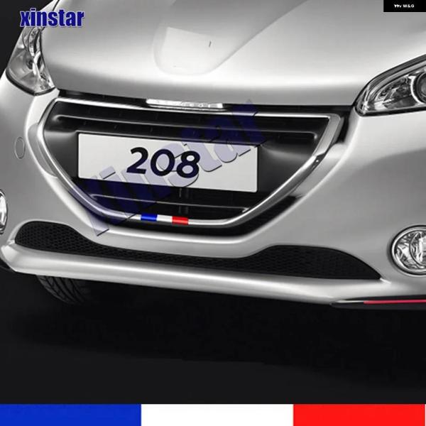 フロント グリル フレンチフラッグボディ デカール プジョー 205 206 208 3008 GT 308 GTI用 ステッカー カスタム パーツ アクセサリーHigh-concerned chemical:NoneCategory:Em...