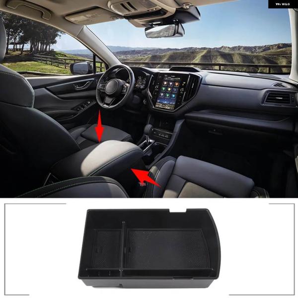 2022 スバル アセント ABS ブラック アームレストボックス 収納ボックス トレイ 車内 カスタム パーツ アクセサリーItem Weight:340gItem Height:6.5cmItem Width:17.5cmItem Le...