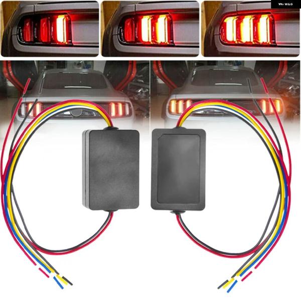 3ステップシーケンシャルダイナミックチェイスフラッシュモジュールボックスマスタングフロントリアウィンカーライトLEDコントローラーモジュールDマスタング カスタム パーツ アクセサリーHigh-concerned chemical:None...