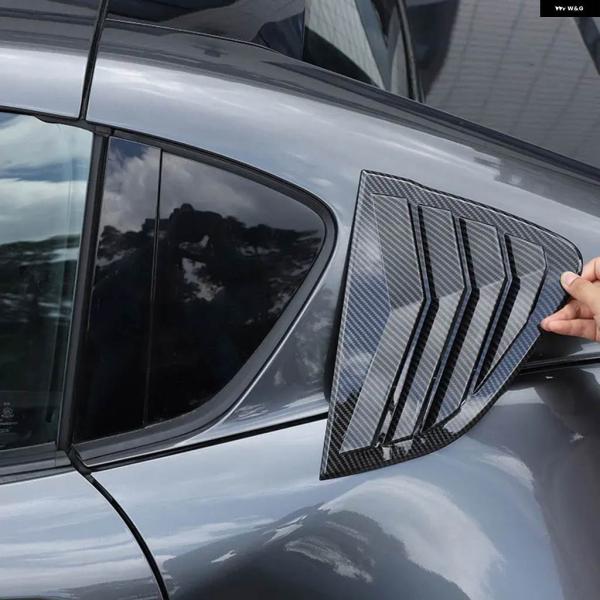 MAZDA MX-5 ND 2016-23 ABS マットブラック カーリアウィンドウトライアングルデフレクターカバートリムステッカー カー ハードトップバージョン カスタム パーツ アクセサリーHigh-concerned chemica...