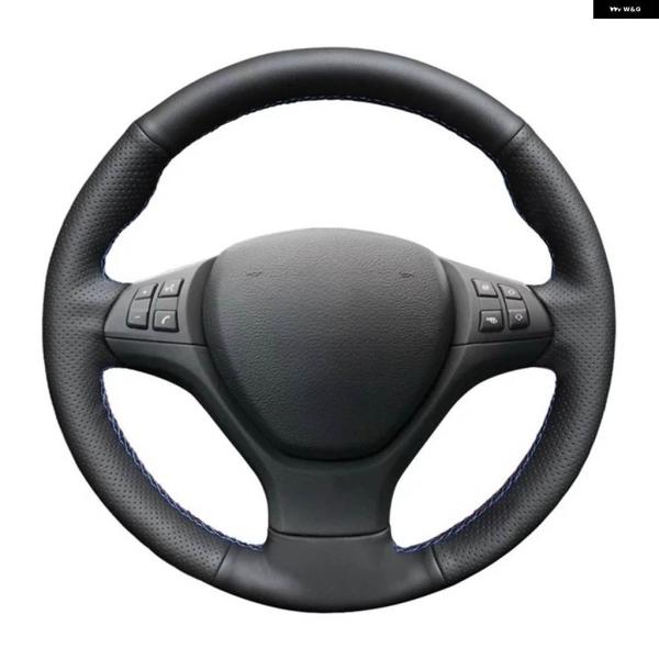 滑り止めカーステアリングホイールカバー 人工皮革 BMW M SPORT X5 E70 M50D 2006-2013 X6 E71 2009 - 13-2014 カスタム パーツ アクセサリーHigh-concerned chemical:...