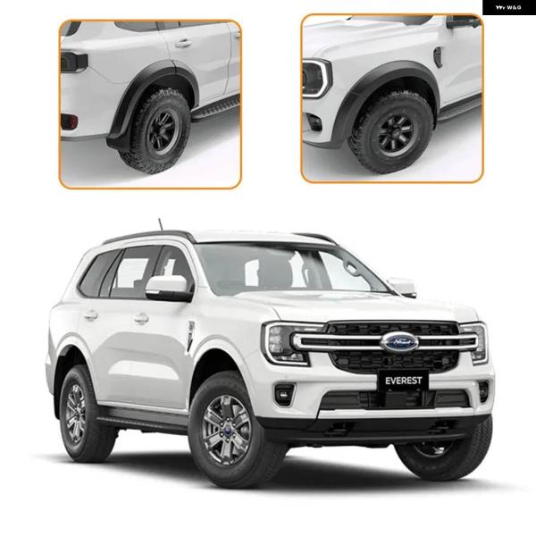 フェンダーフレア ホイールアーチ プロテクター D EVEREST 2023+ 次世代スポーツトレンド チタン 4X4 SUV カー マッドガード カスタム パーツ アクセサリーHigh-concerned chemical:NoneSpe...