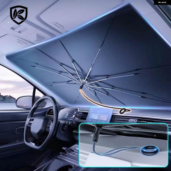 サンシェード フロントガラス 用傘 フロントサンシェード パラソル カーシート 断熱 カー カスタム パーツ アクセサリーProduct application scenarios:OtherCraft of Weaving:Tatting...