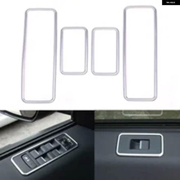 4個 ウィンドウリフト コントロール パネル カバー 車内 フレーム トリム ランドローバー ディスカバリー スポーツ 2015 - 19 カスタム パーツ アクセサリーHigh-concerned chemical:NoneItem Di...