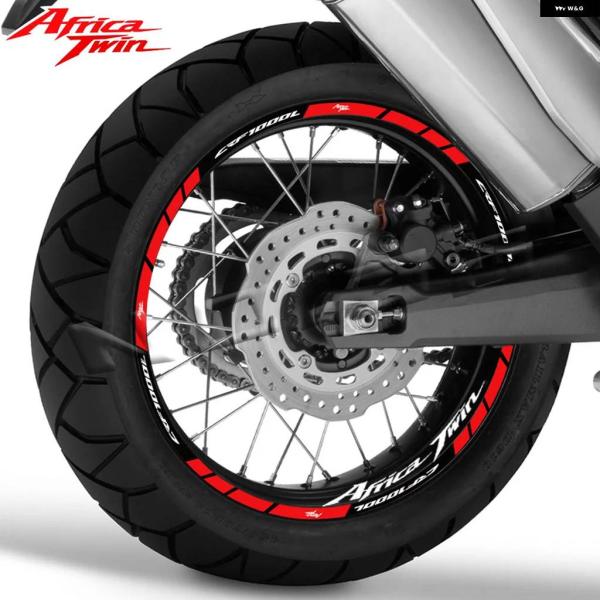 アフリカツイン CRF1000L CRF 1000 L 反射 バイク ホイールリム デカール モトクロス ハブテープ ステッカー 防水 カスタム パーツ アクセサリーHigh-concerned chemical:NoneItem Weig...