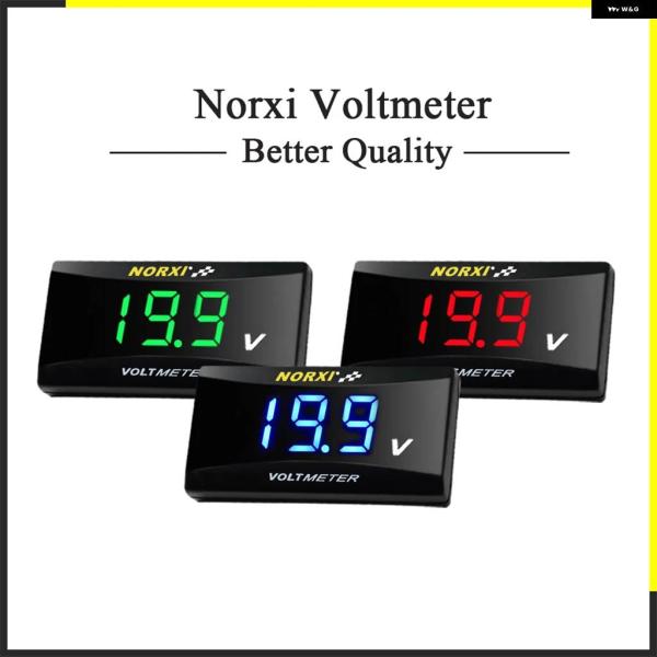 バイク メーター 電圧計 水温計 ミニスーパーブログ デジタル 6V 12V 電気温度計 ゲージ 電圧計 カスタム パーツ アクセサリーHigh-concerned chemical:NoneBuilt-in Device:NoSpecia...