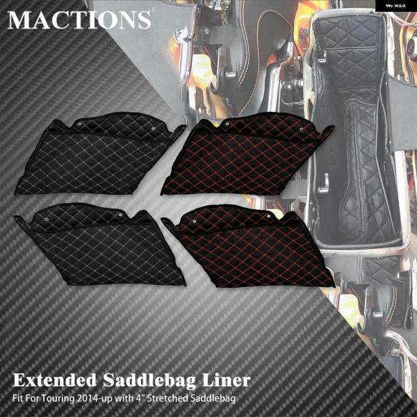 バイク 4インチ ストレッチ サドルバッグ インサートライナー スレッド バッグ 防水 ハーレー ツーリング ロード エレクトラグライド 2014-2021 カスタム パーツ アクセサリーSpecial Features:Saddlebag...