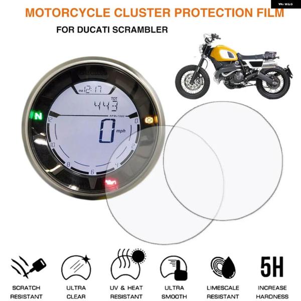 ドゥカティ SCRAMBLER 400 800 2017 2015 2016 2018-2022 バイク スピード メーター クラスター 傷防止フィルム スクリーン プロテクター カスタム パーツ アクセサリーHigh-concerned ...
