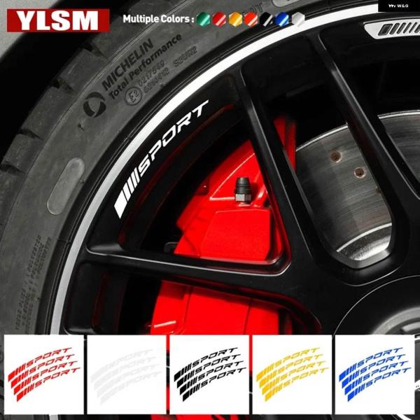 反射レーシングスポーツカータイヤ デカール 防水 リムホイールハブ ステッカー 4枚 カスタム パーツ アクセサリーHigh-concerned chemical:NoneCategory:StickersType Of Sticker:C...