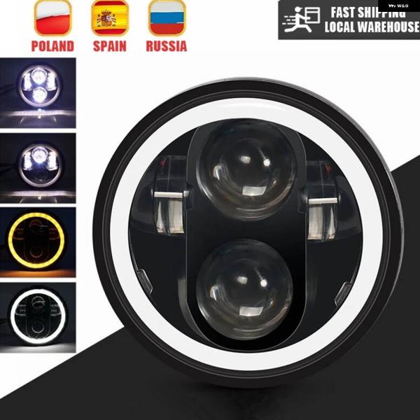 5.75インチ LED バイク ヘッドライト プロジェクターレンズ FARO MOTO LED 5-3/4 ヘッドライト ラウンド ヘッドランプ バイク カスタム パーツ アクセサリーHigh-concerned chemical:None...