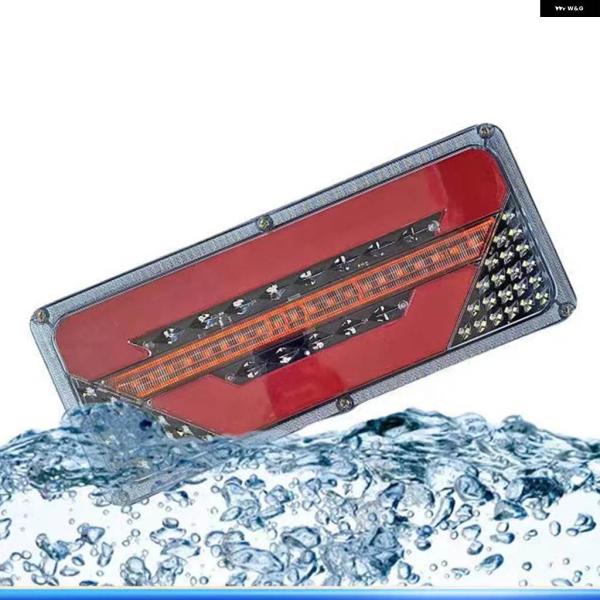 12/24V ダイナミック LED トラック テールライト ウィンカー リア ブレーキライト リバースシグナルランプ トレーラー トラック 車 テールライト カスタム パーツ アクセサリーItem Type:Tail Light Assem...