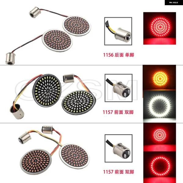 1156 1157 LED ウィンカー インジケーター ライト ブレット ランプ 2インチ インサートライト ハーレー スポーツスター ツーリング エレクトラグライド CVO モト カスタム パーツ アクセサリーBattery Includ...