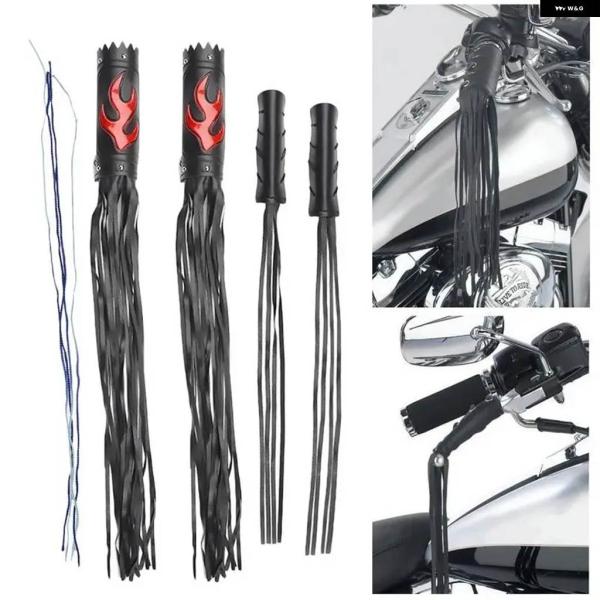 バイク フリンジ グリップ カバー レザー ハンドルバー ハンド グリップ タッセルカフスブレーキ レバー カバー ハーレー クルーザー カスタム パーツ アクセサリーItem Diameter:0.00inchItem Weight:1....